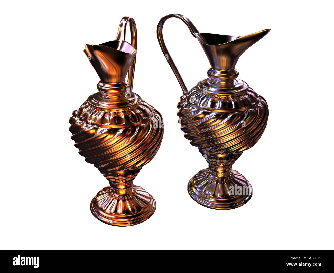 isolated elegant decorative jar in orient style Stock Photo - Alamy