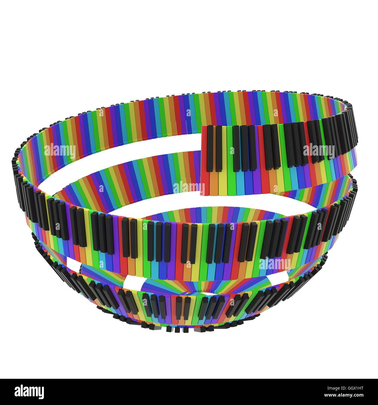 Circular piano keyboard hi-res stock photography and images - Alamy