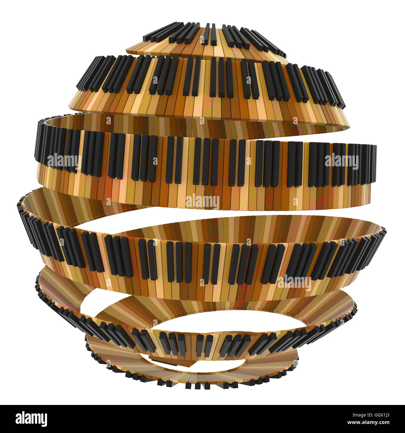 Circular piano keyboard hi-res stock photography and images - Alamy