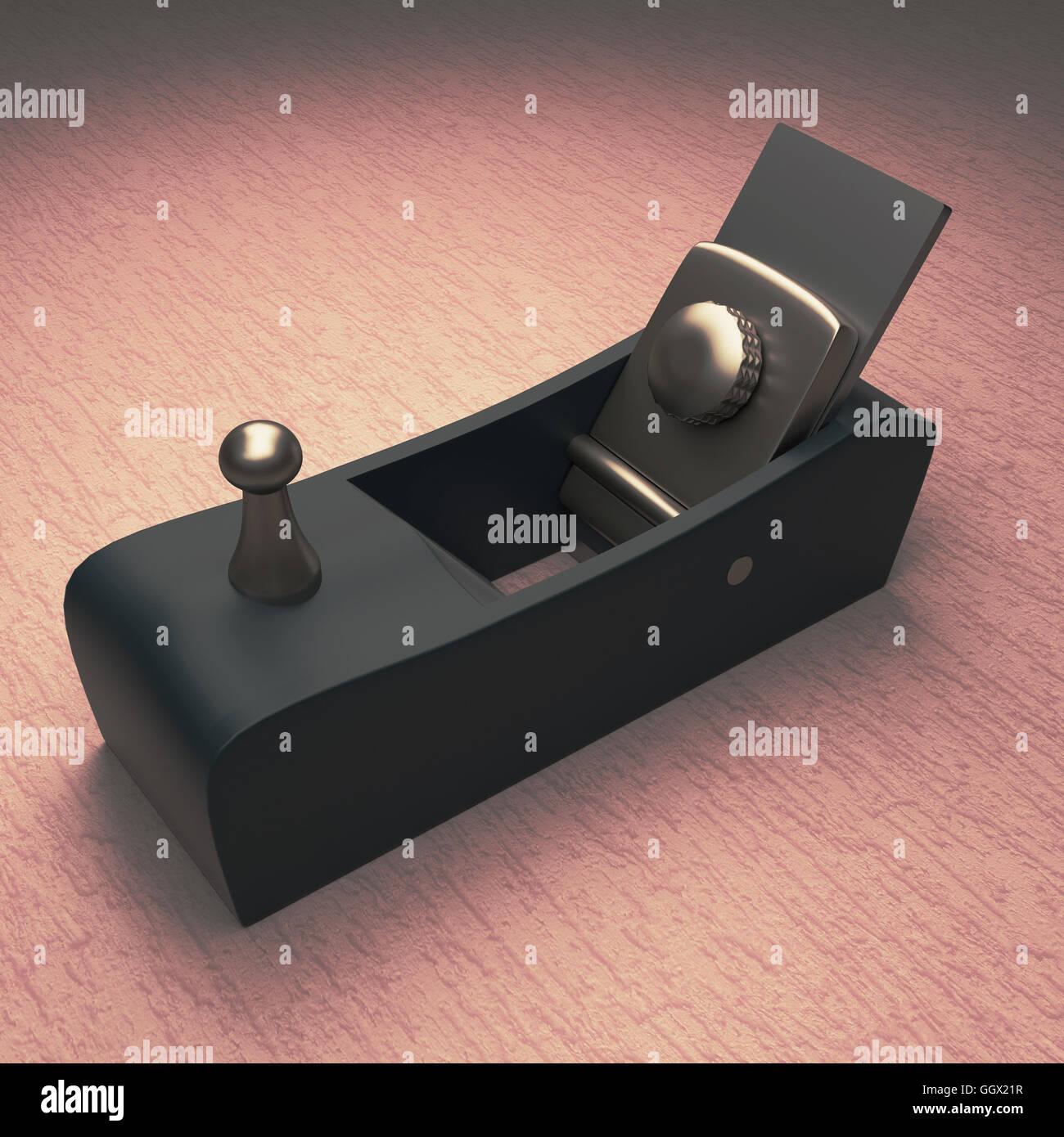 carpenter's plane woodwork tool with cutting blade Stock Photo - Alamy