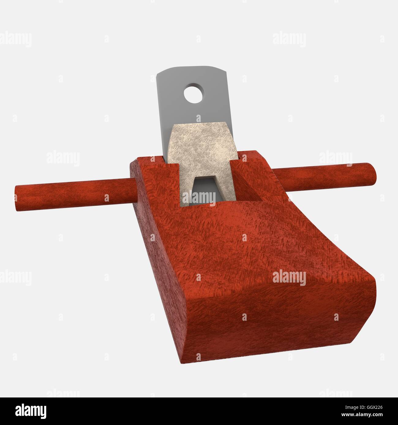 carpenter's plane woodwork tool with cutting blade Stock Photo - Alamy