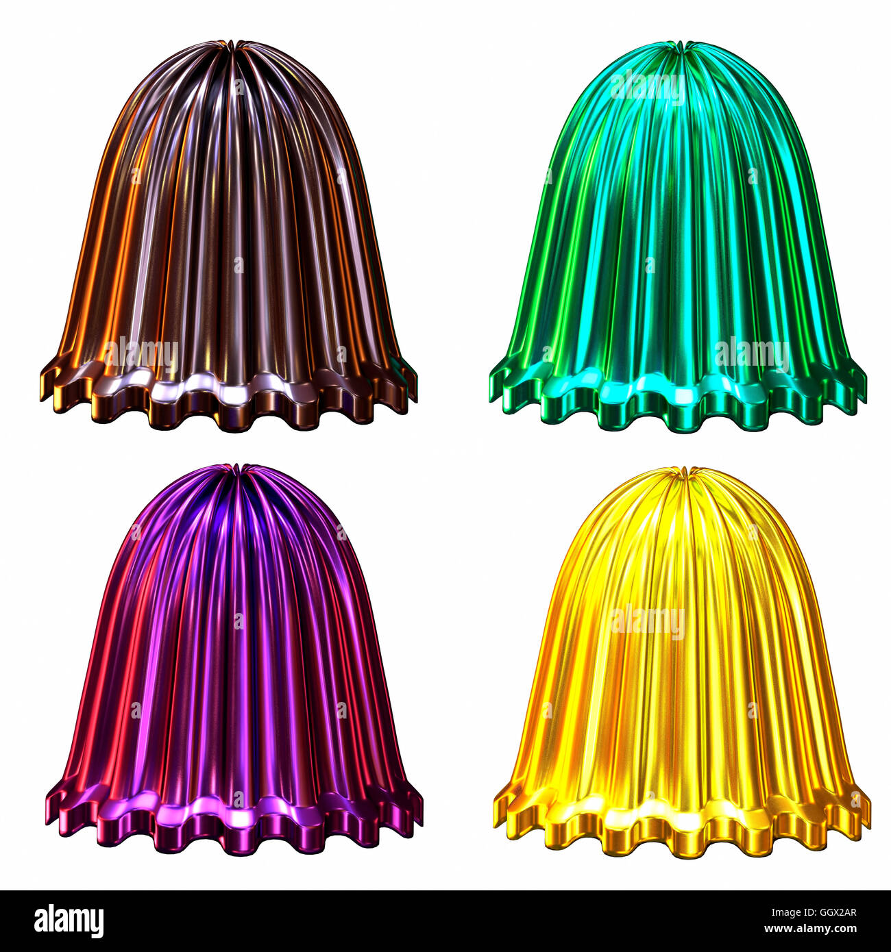 isolated shiny christmas tree decorative colored bells Stock Photo - Alamy