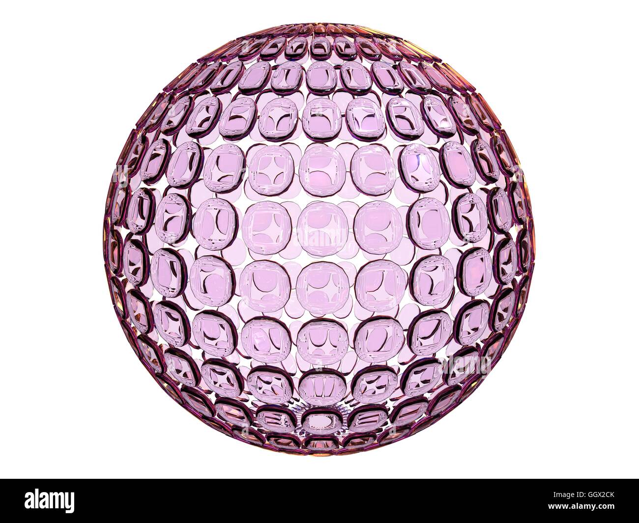 isolated abstract glass sphere structure 3d render Stock Photo - Alamy