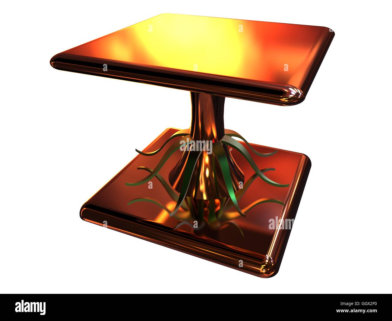 isolated textured table 3d render on white background Stock Photo - Alamy