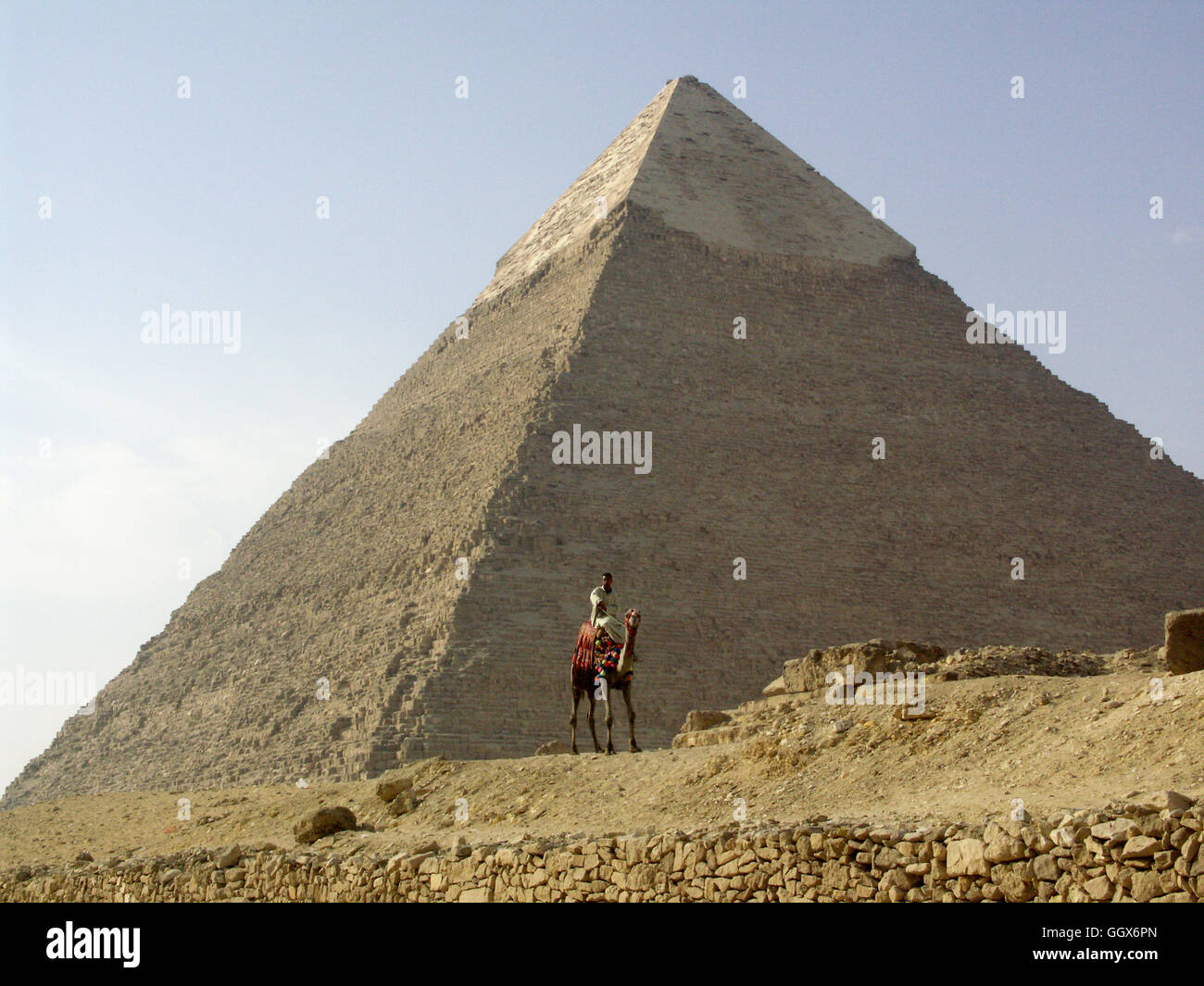 The great pyramid of Khefren in Giza – Egypt Stock Photo - Alamy
