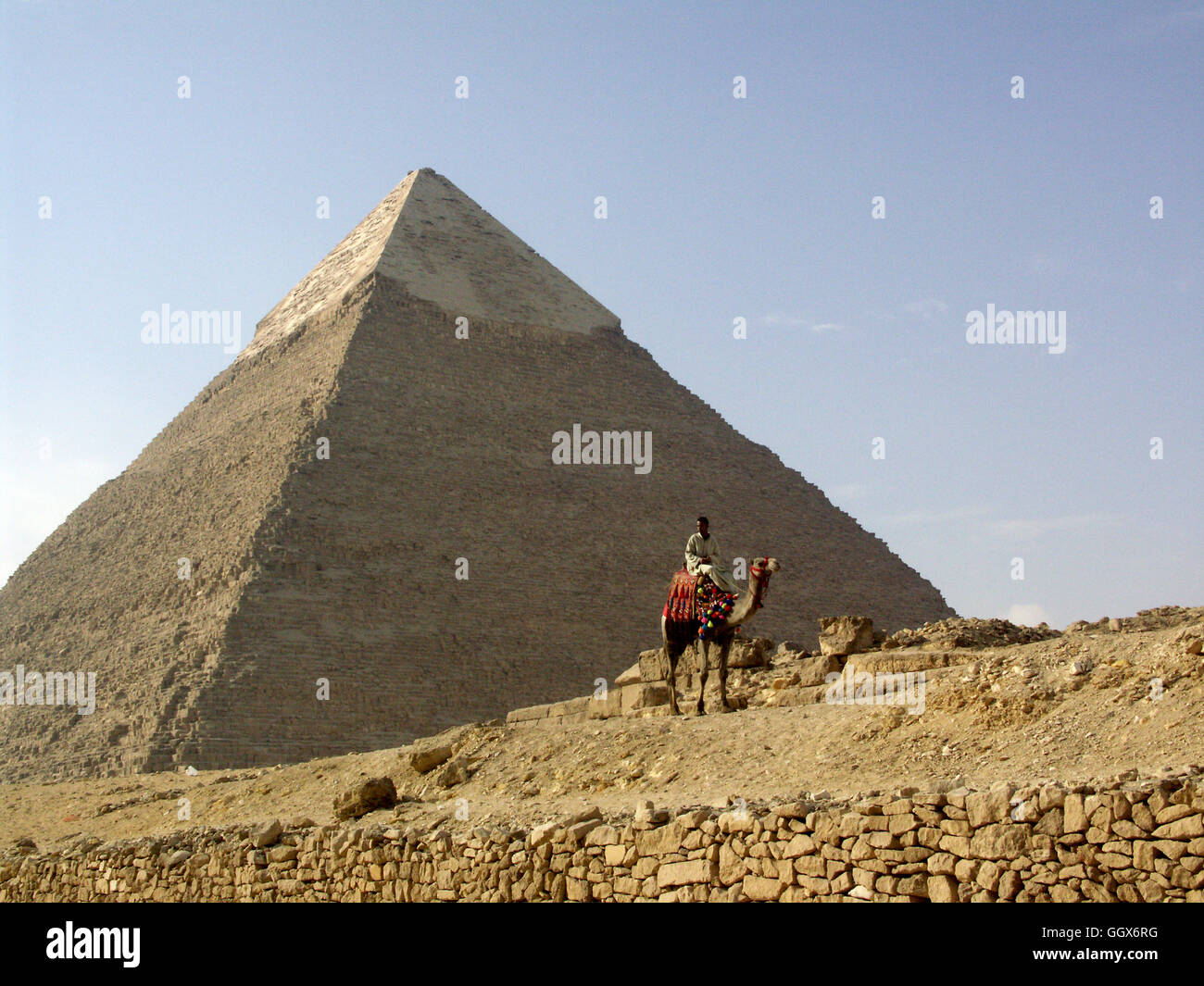 The great pyramid of Khefren in Giza – Egypt Stock Photo - Alamy