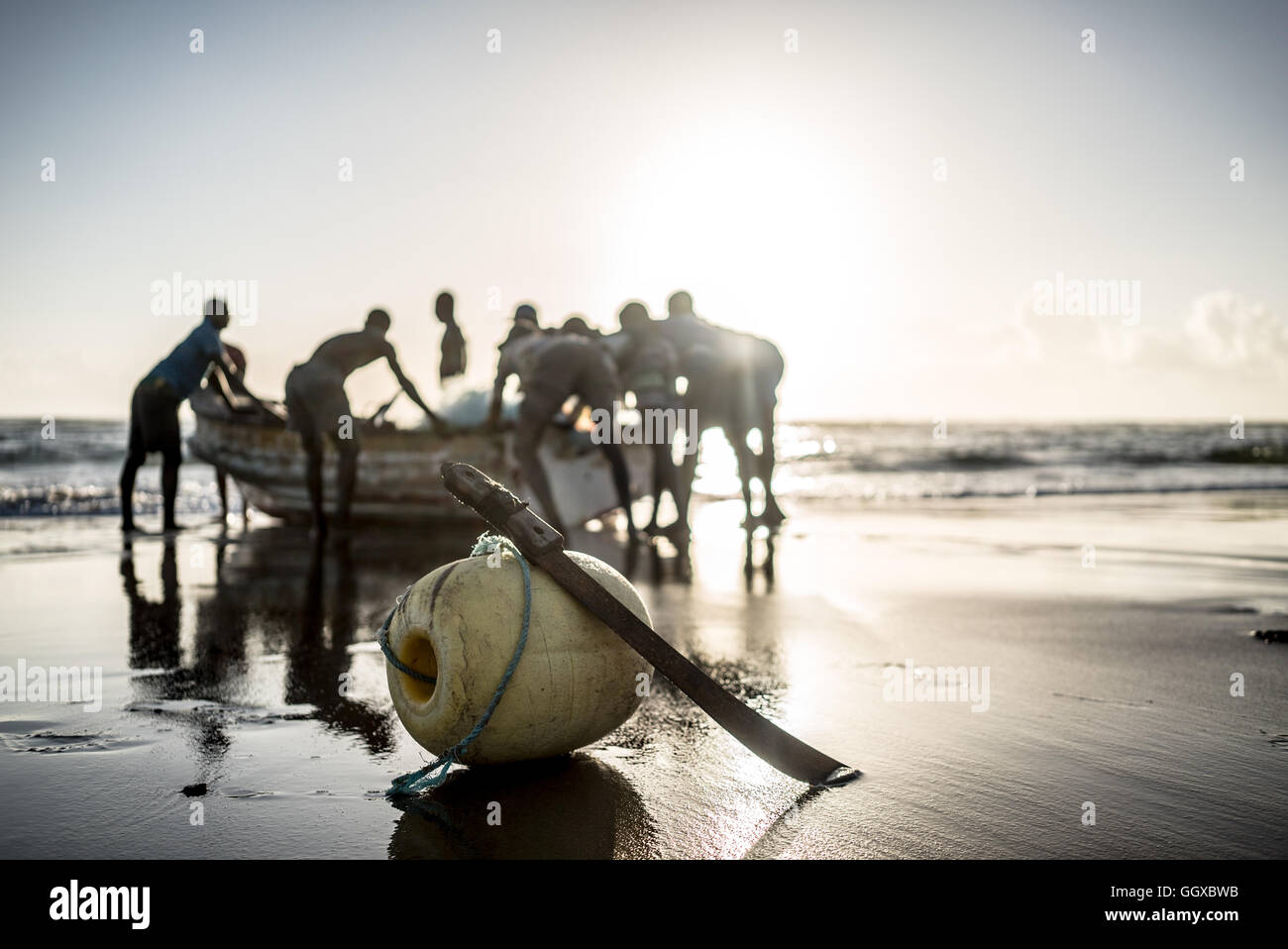 Beach life in Tofo Bay, Mozambique Stock Photo - Alamy