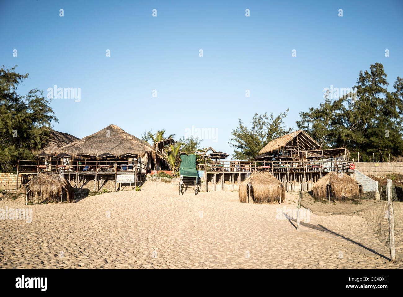 Beach life in Tofo Bay, Mozambique Stock Photo - Alamy