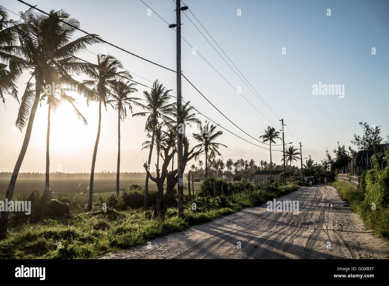Sunset in Tofo Bay, Mozambique Stock Photo - Alamy