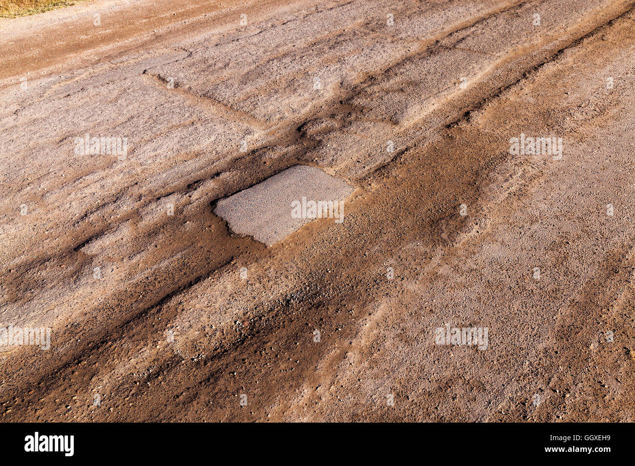 bad quality road Stock Photo - Alamy