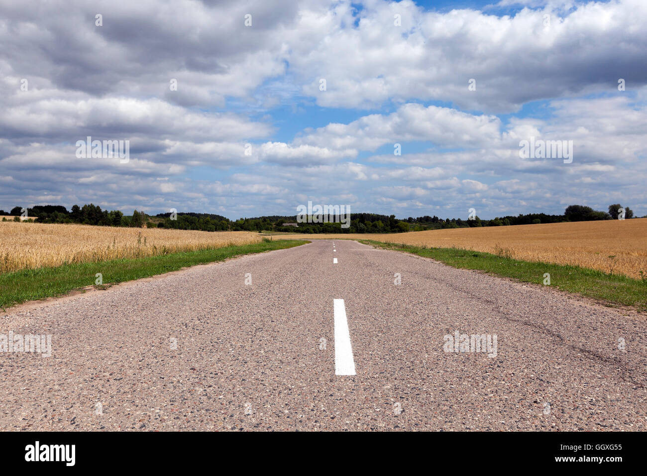 markings on the road Stock Photo - Alamy
