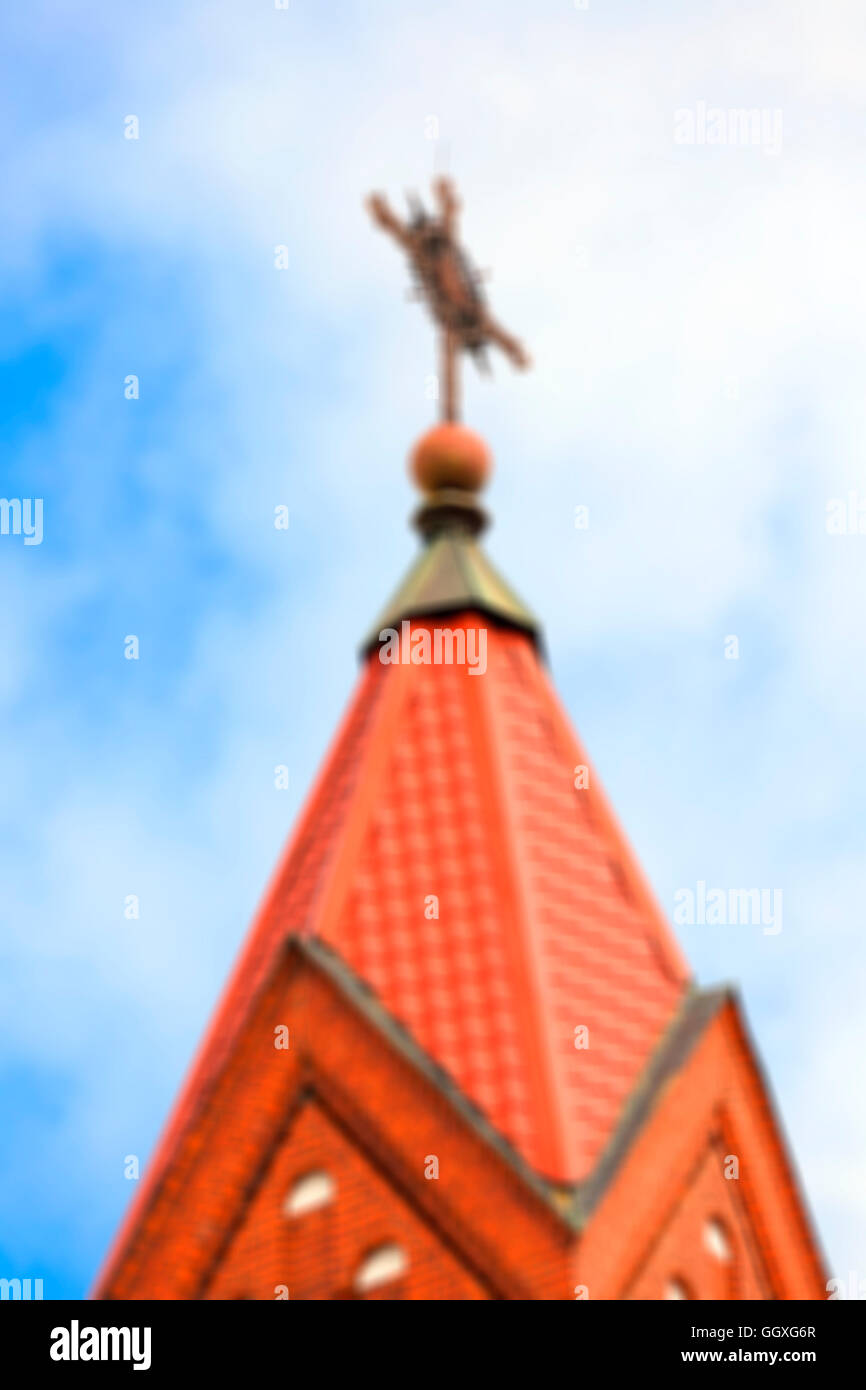 Red Catholic Church Stock Photo - Alamy