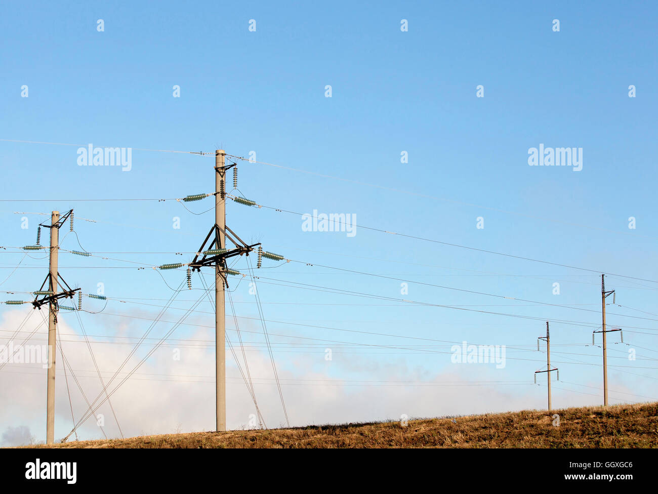 electricity transmission system Stock Photo - Alamy