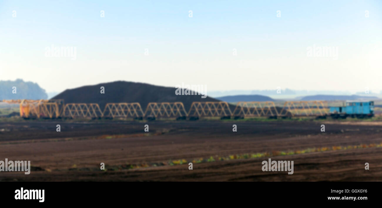extraction of peat Stock Photo - Alamy