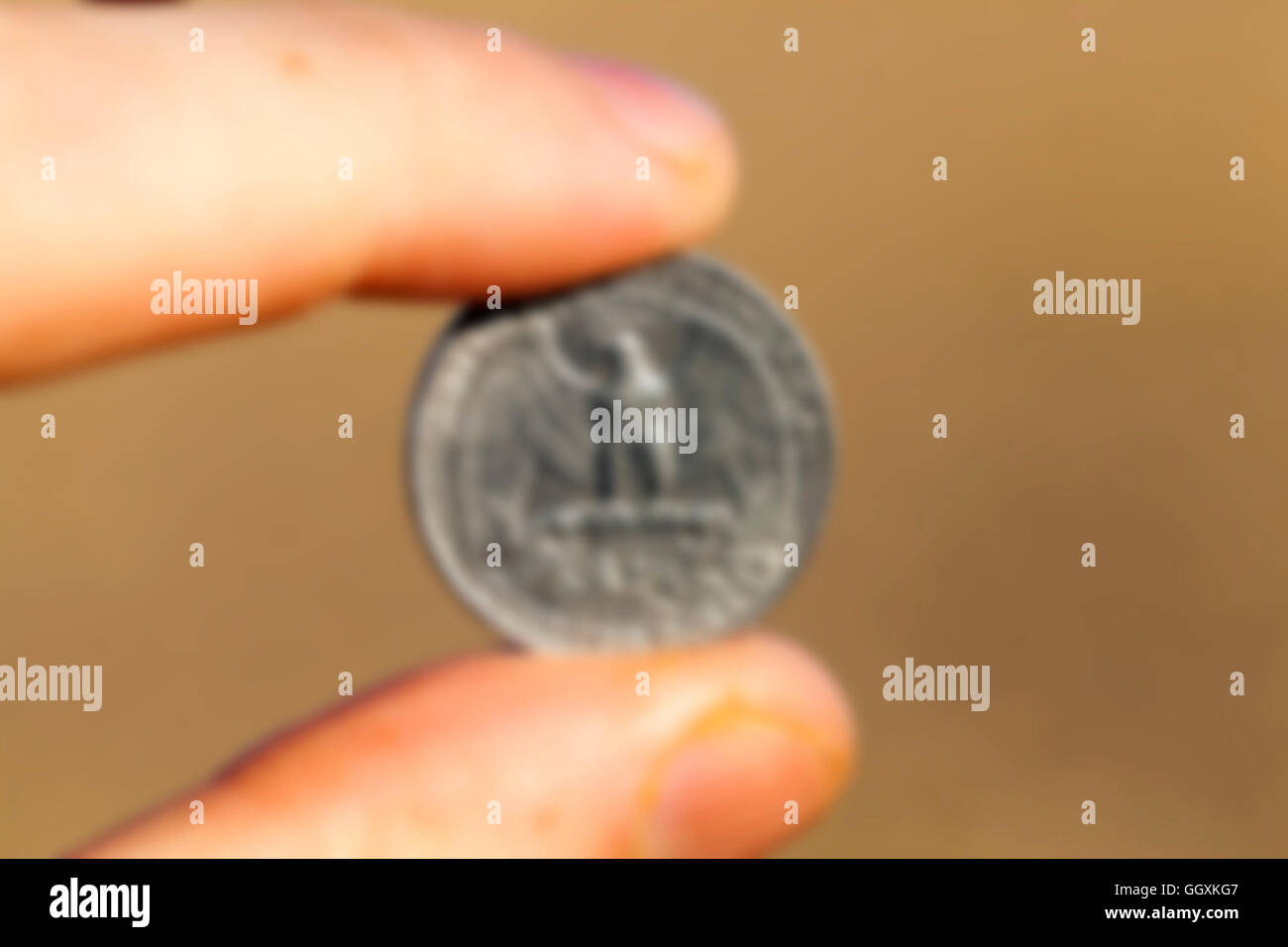 coin in hand Stock Photo - Alamy