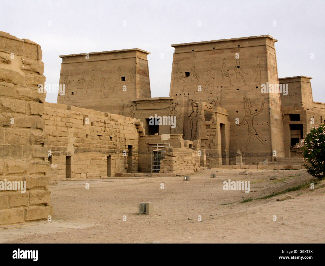 The Temple of Philae was moved from its original location by ...