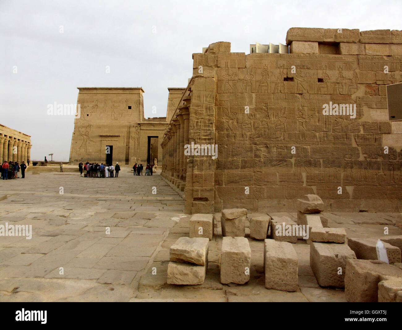 The Temple of Philae was moved from its original location by ...