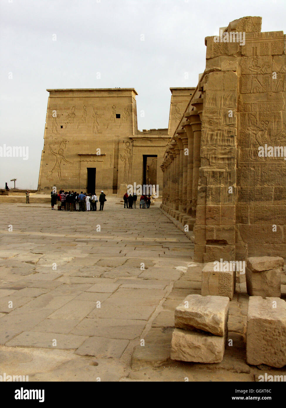 The Temple of Philae was moved from its original location by ...