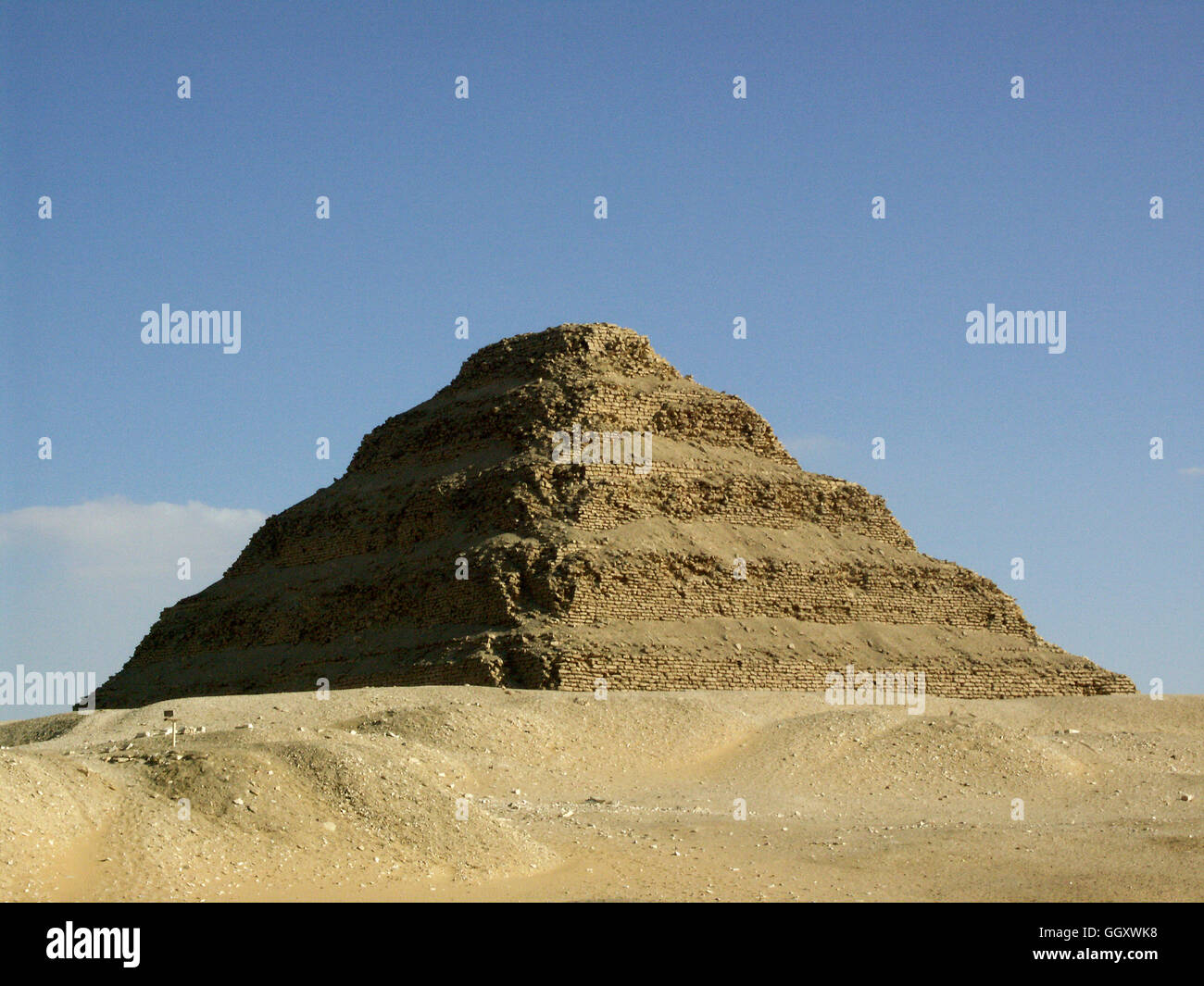 The Step Pyramid of Djoser, created by Imhotep, who is known as the ...