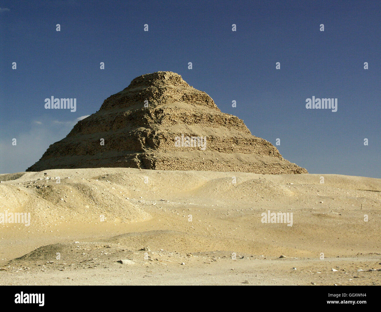 The Step Pyramid of Djoser, created by Imhotep, who is known as the ...