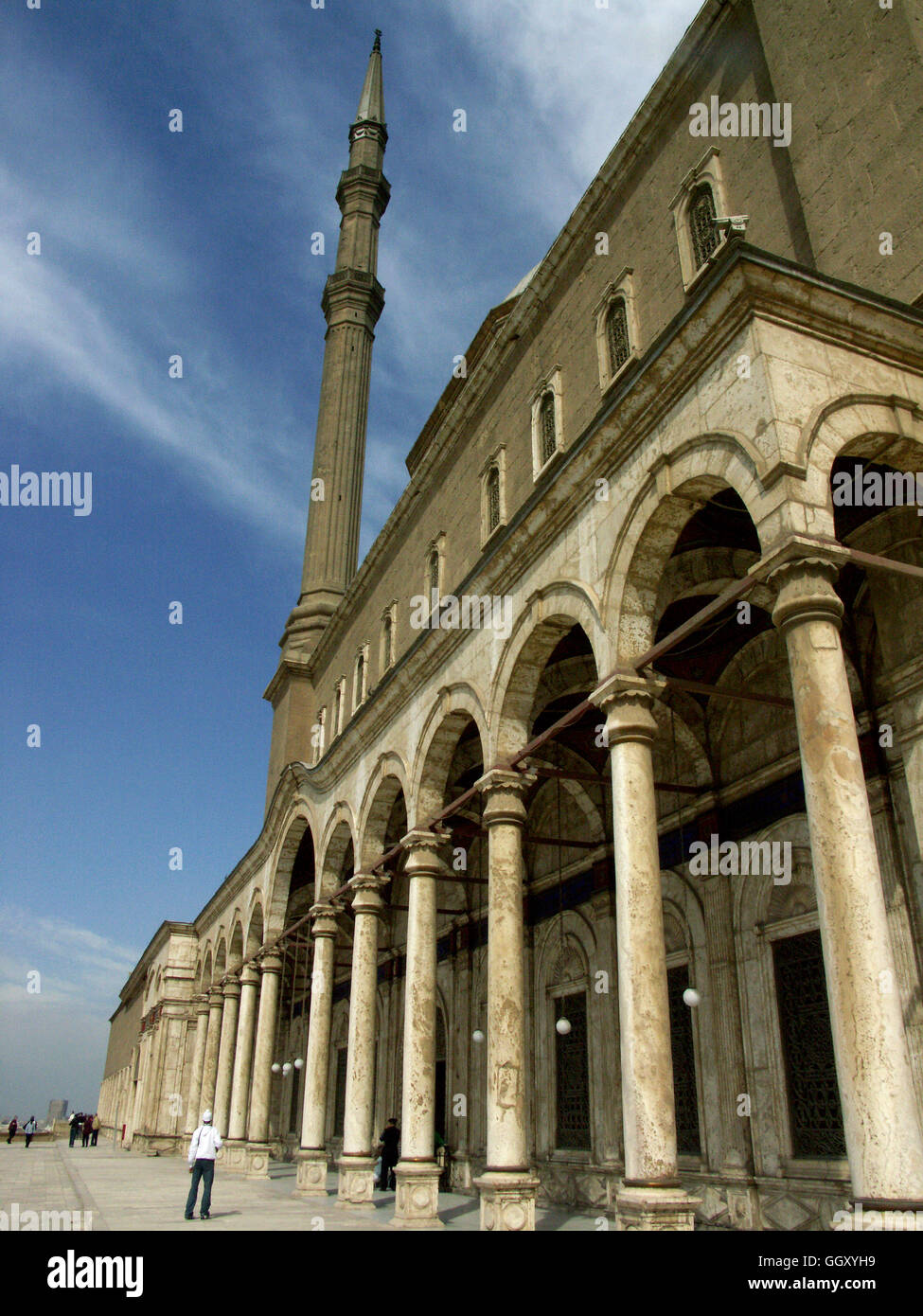 The Muhammad Ali Mosque, also known as the Alabaster Mosque in Cairo ...
