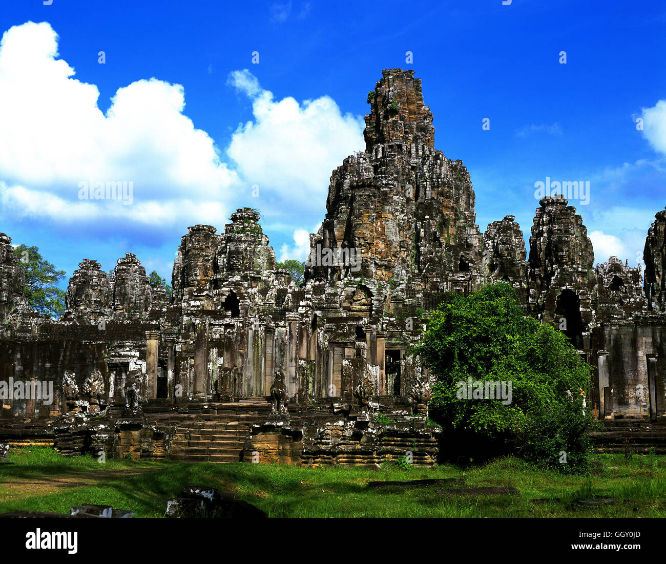 The Temple of Bayon at Angkor UNESCO World Heritage Site. The Temple of ...