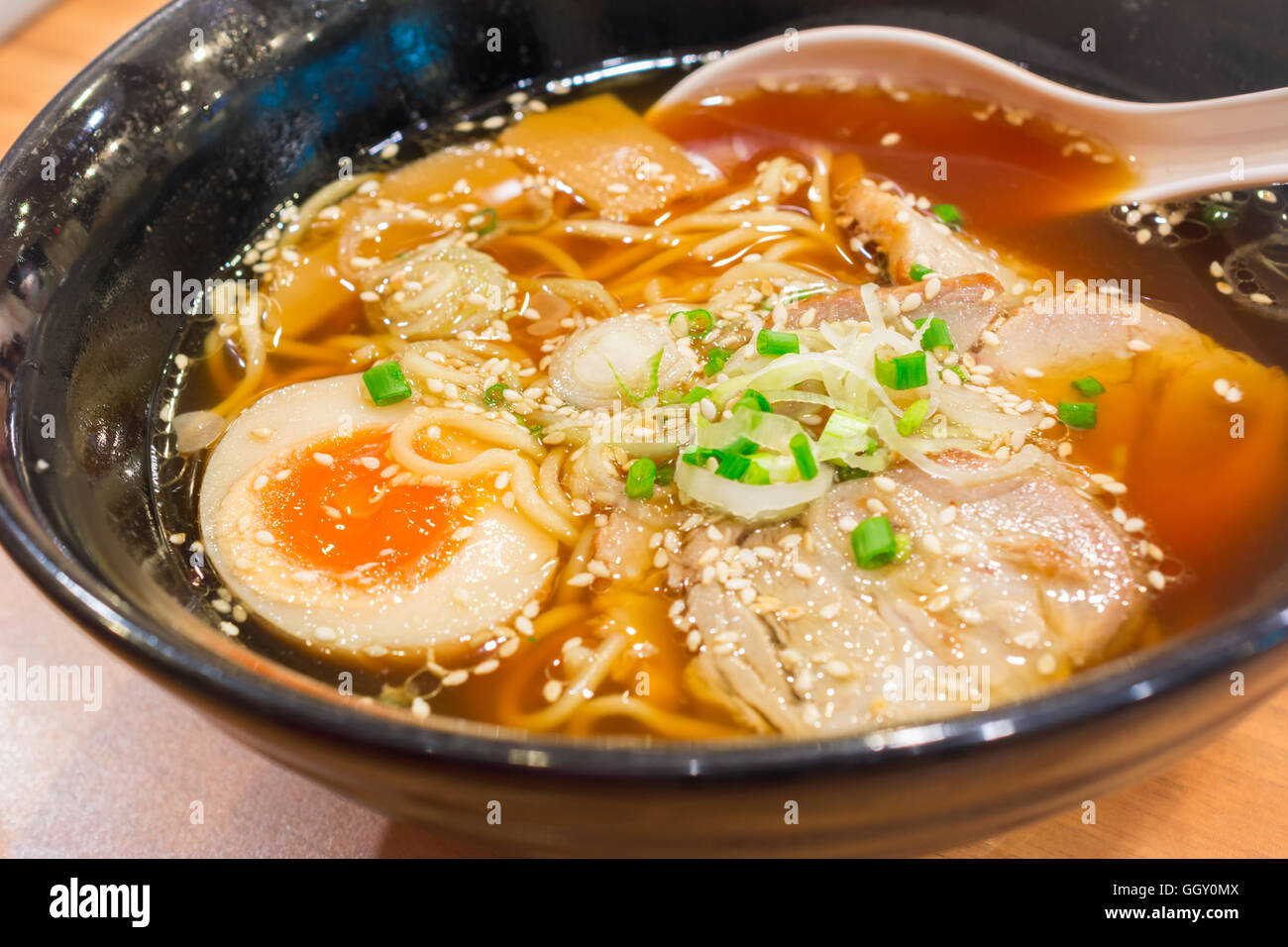 Ramen Shoyu Japanese food style Stock Photo - Alamy
