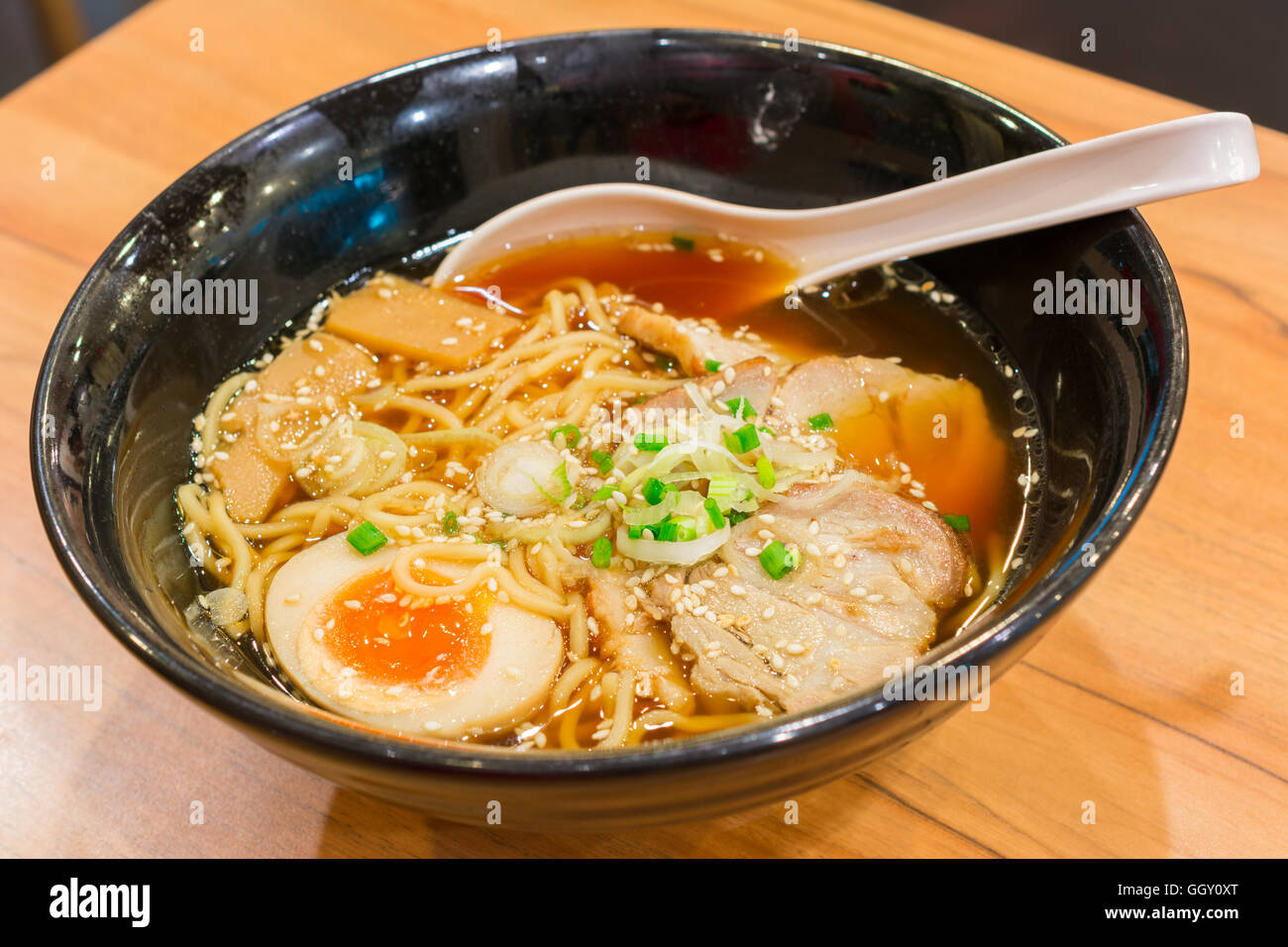 Ramen Shoyu Japanese food style 3 Stock Photo - Alamy