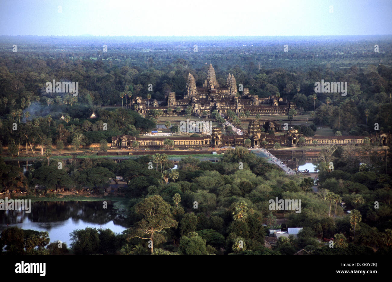 Angkor wat aerial view hi-res stock photography and images - Alamy
