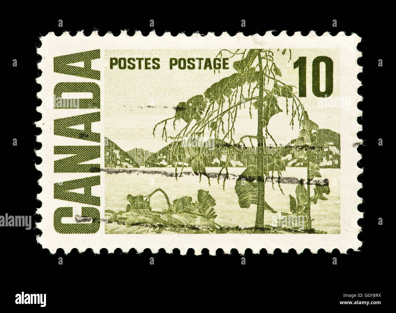 Postage stamp from Canada depicting "The Jack Pine" by Tom Thomson ...