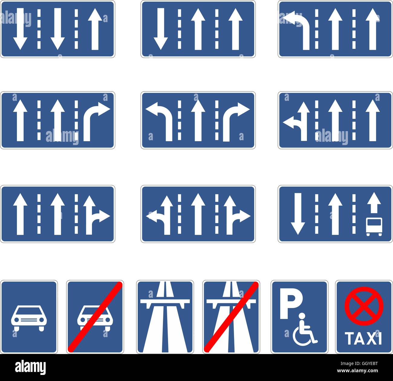 Traffic sign on international Stock Vector Images - Alamy