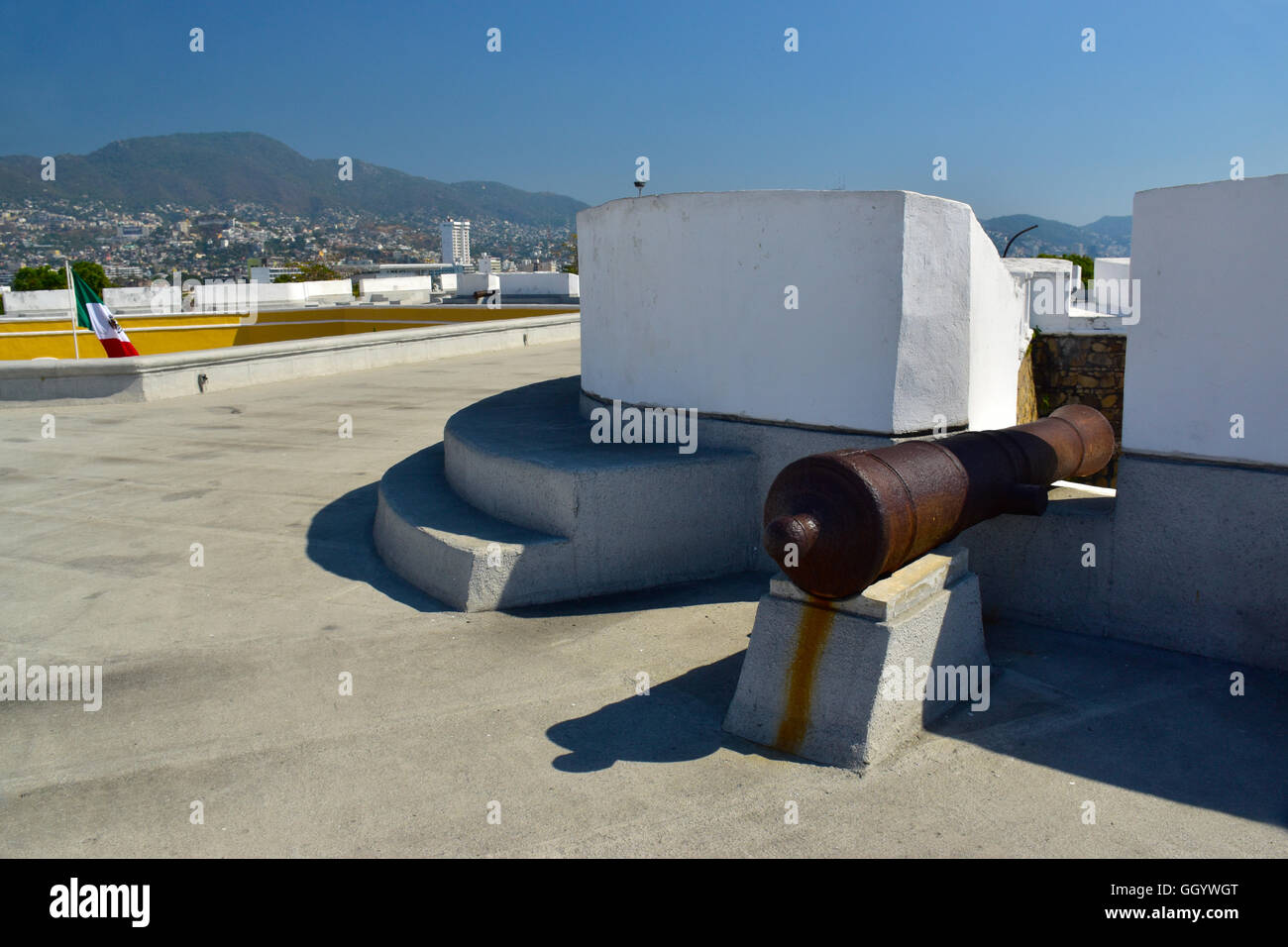 Historic Spanish fort and Museum in Acapulco, Mexico. Fort San Diego in ...