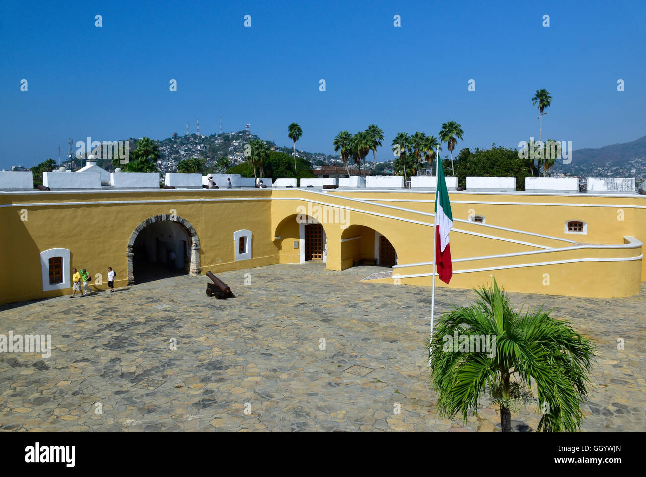 Historic Spanish fort and Museum in Acapulco, Mexico. Fort San Diego in ...