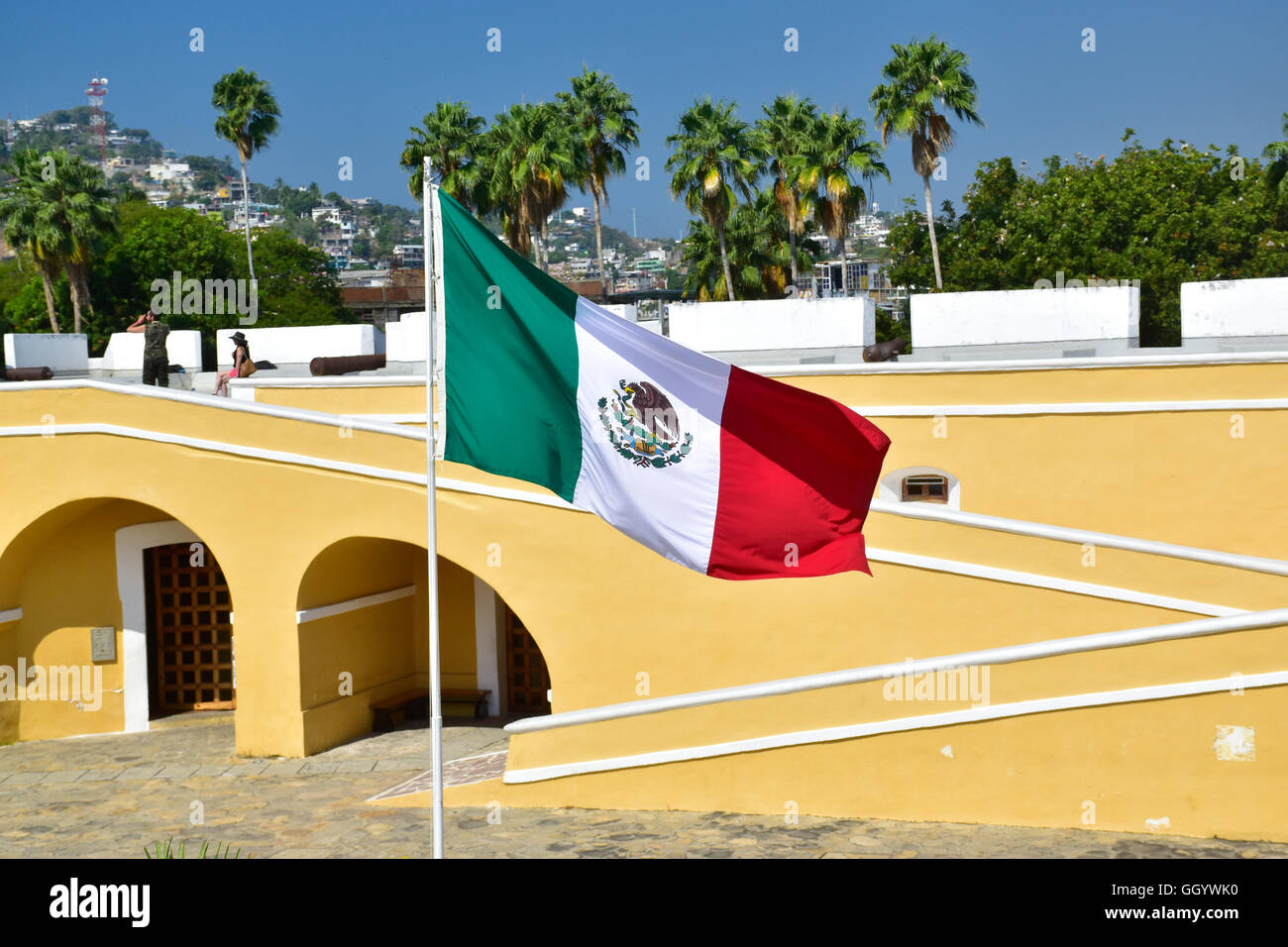 Historic Spanish fort and Museum in Acapulco, Mexico. Fort San Diego in ...