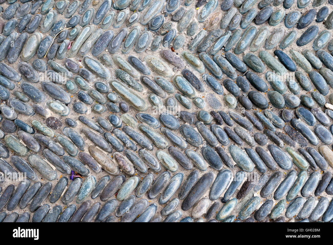 black and white big pebble rocks floor Stock Photo - Alamy