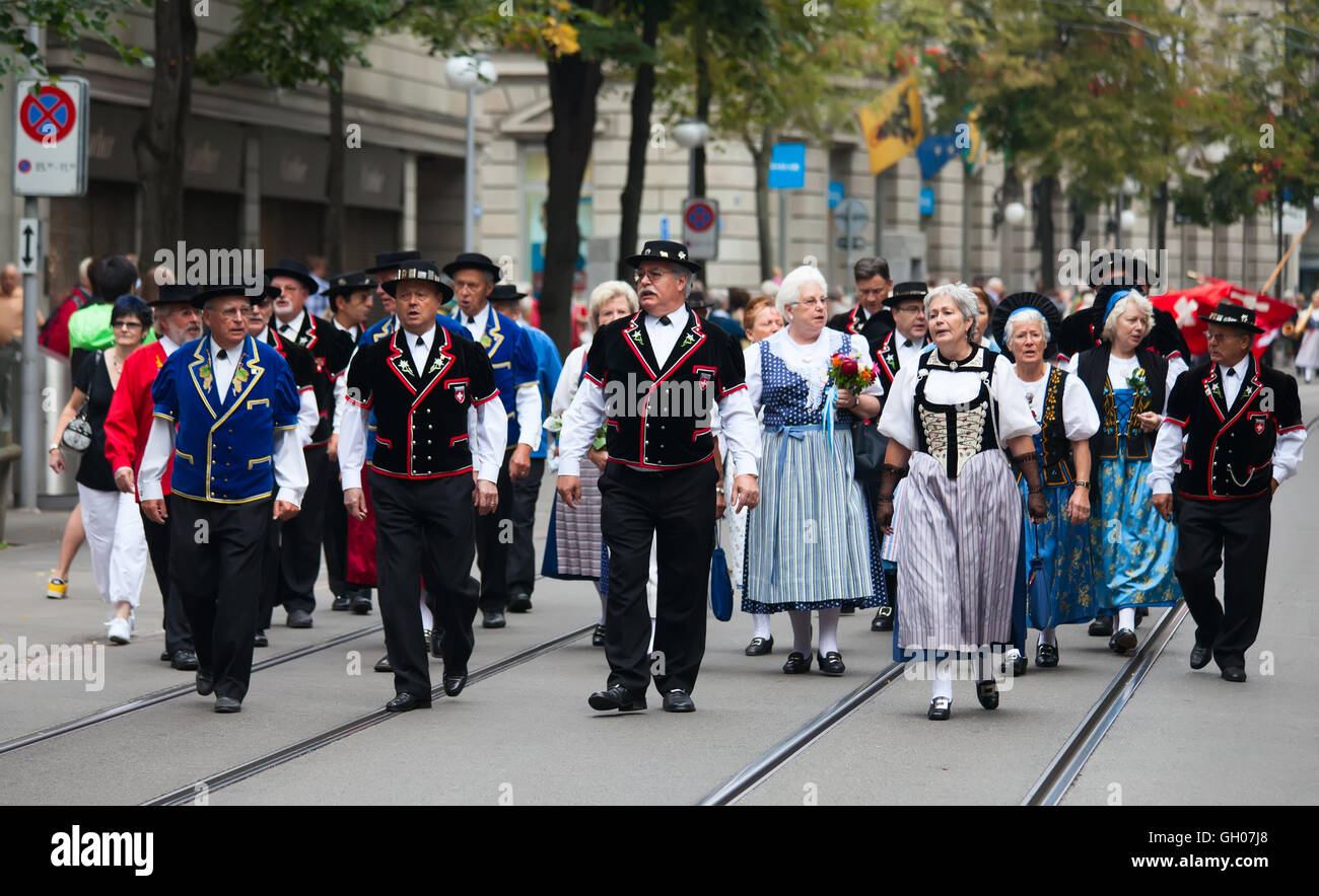 Swiss national day parade on hi-res stock photography and images - Alamy