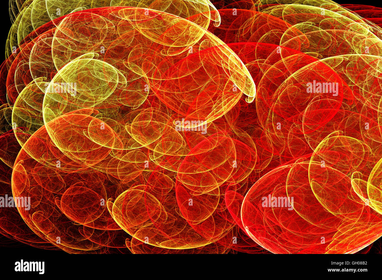 Fractal image of colorful lines forming a vortex motion Stock Photo - Alamy