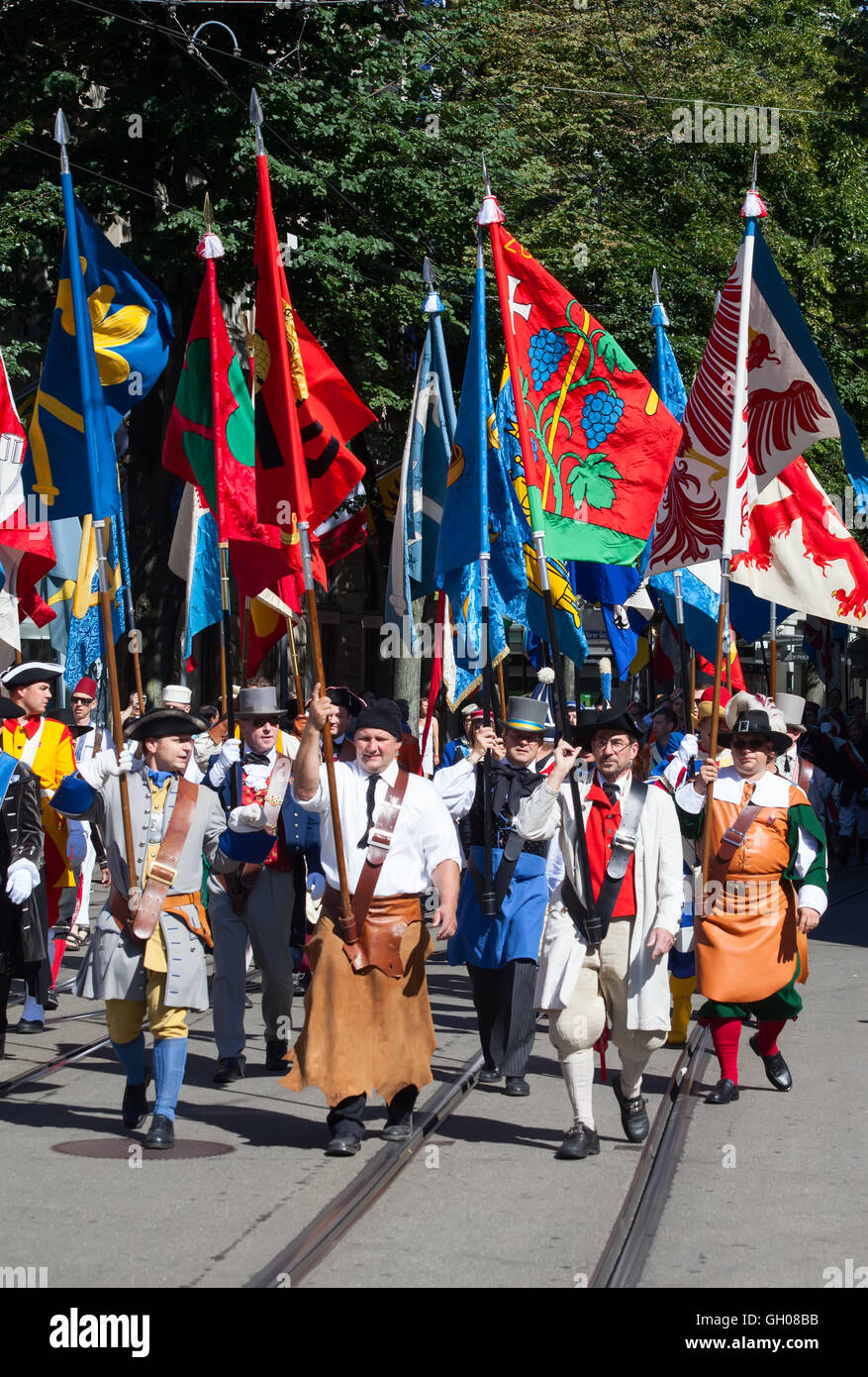Swiss national day parade on hi-res stock photography and images - Alamy