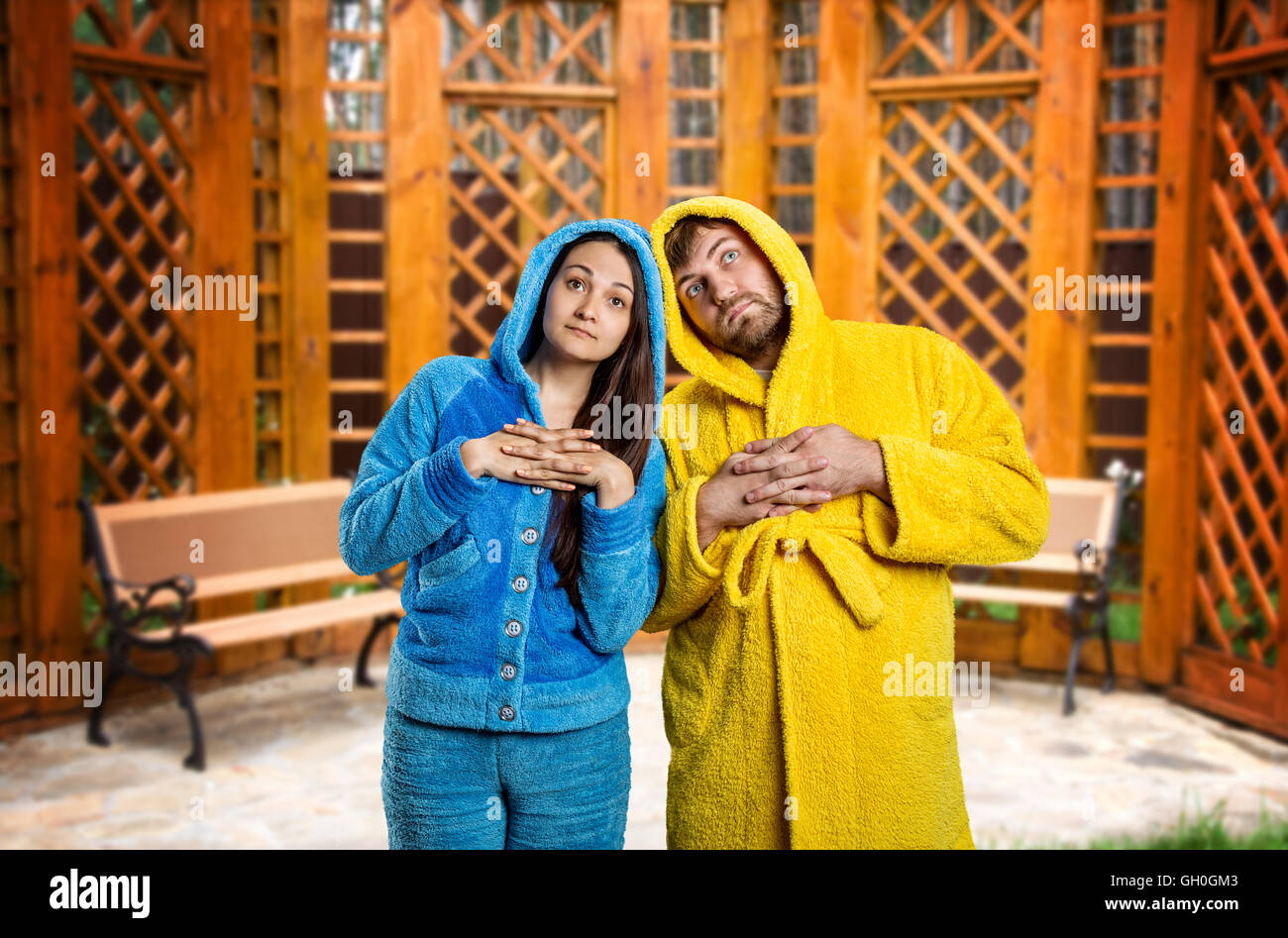 Beautiful woman wearing pajamas hi-res stock photography and images - Alamy