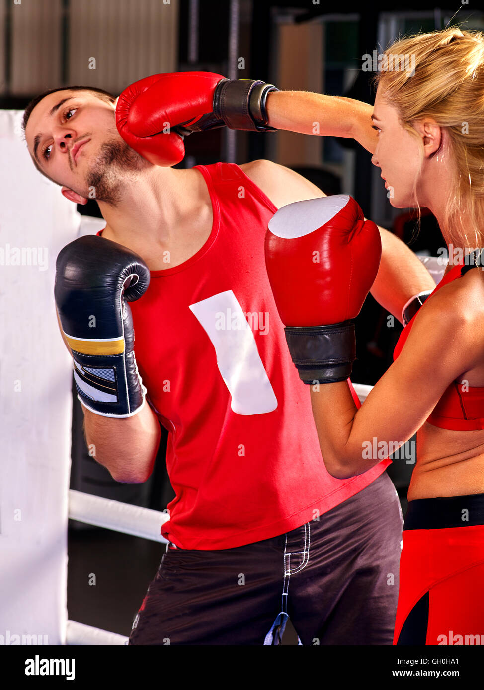 Woman throwing punch hi-res stock photography and images - Alamy