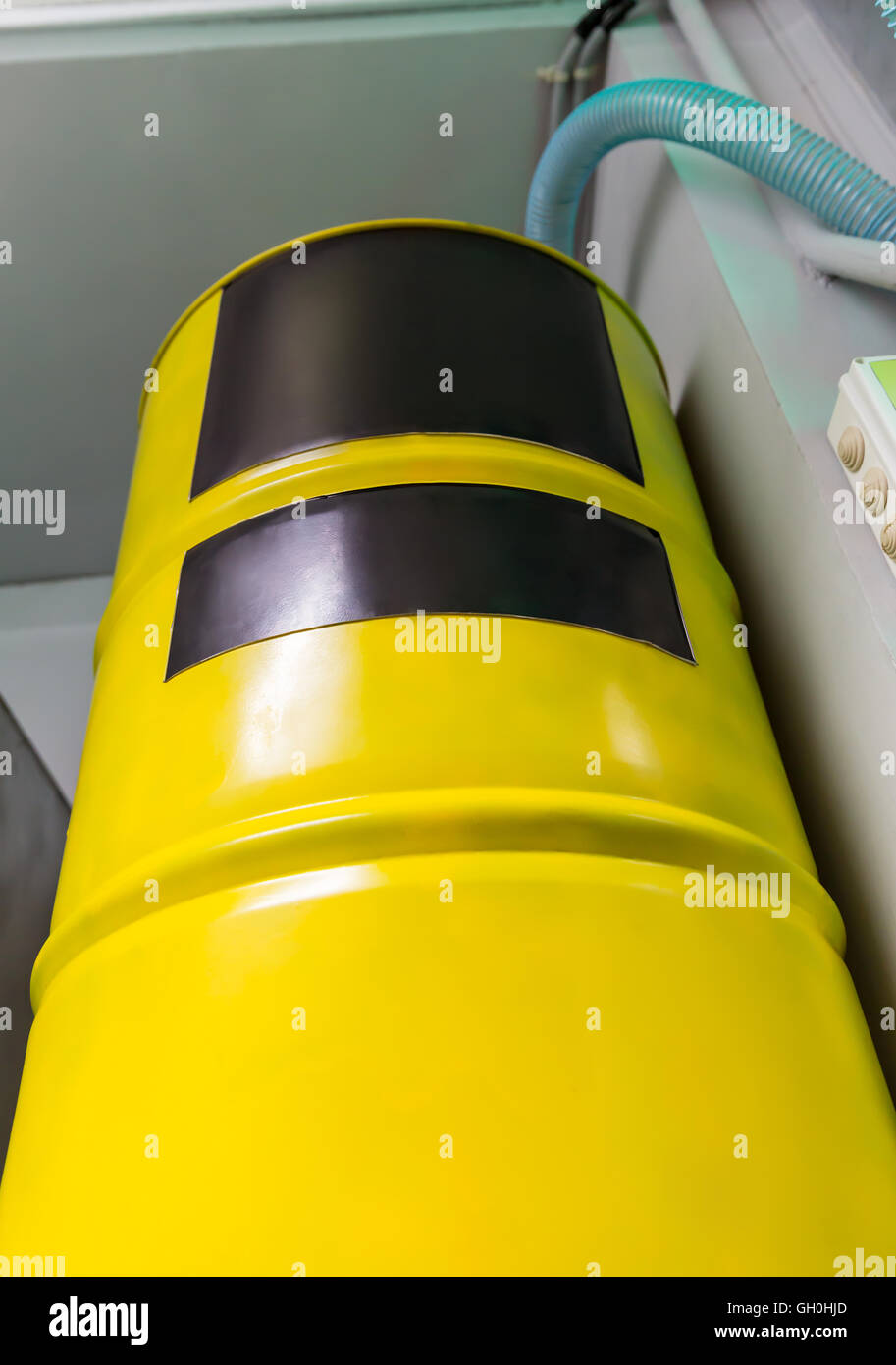 Big yellow barrel Stock Photo - Alamy