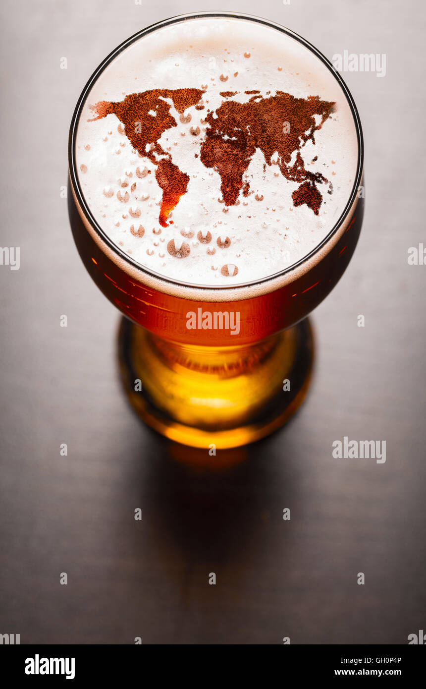 World drink alcohol map hi-res stock photography and images - Alamy