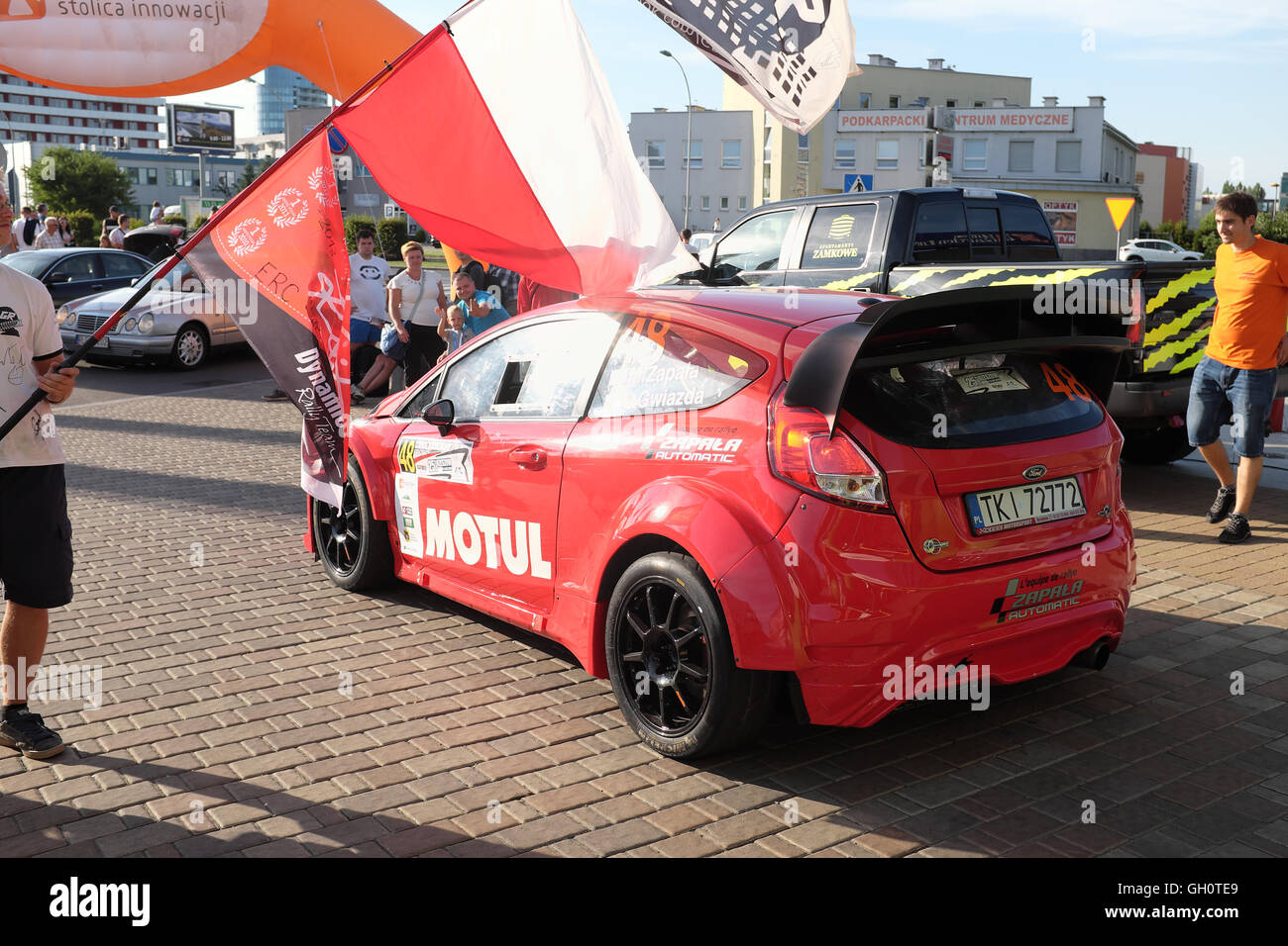 Rzeszow, Poland 4th August, 2016. FIA European Rally Championship event ...