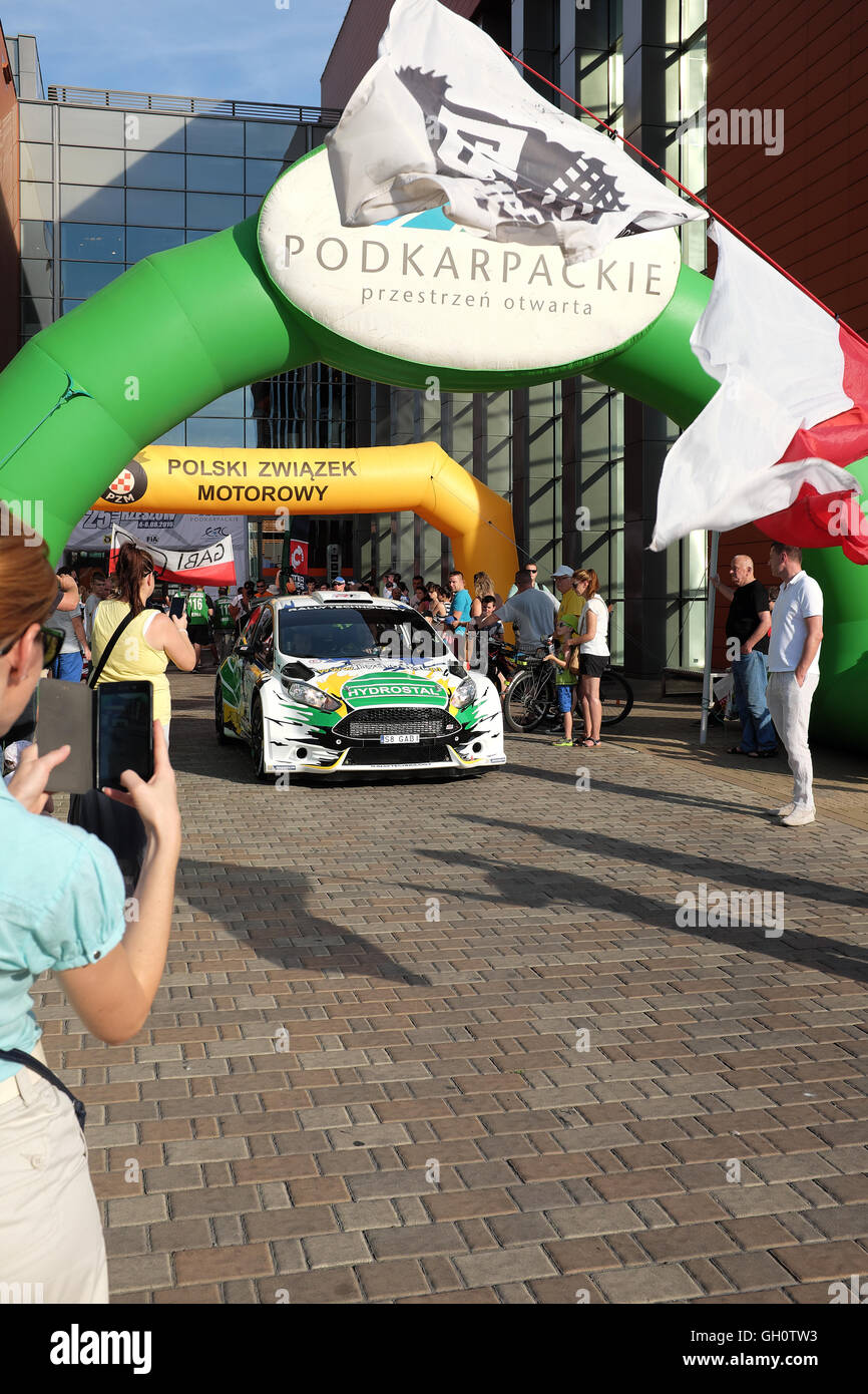 Rzeszow, Poland 4th August, 2016. FIA European Rally Championship event ...