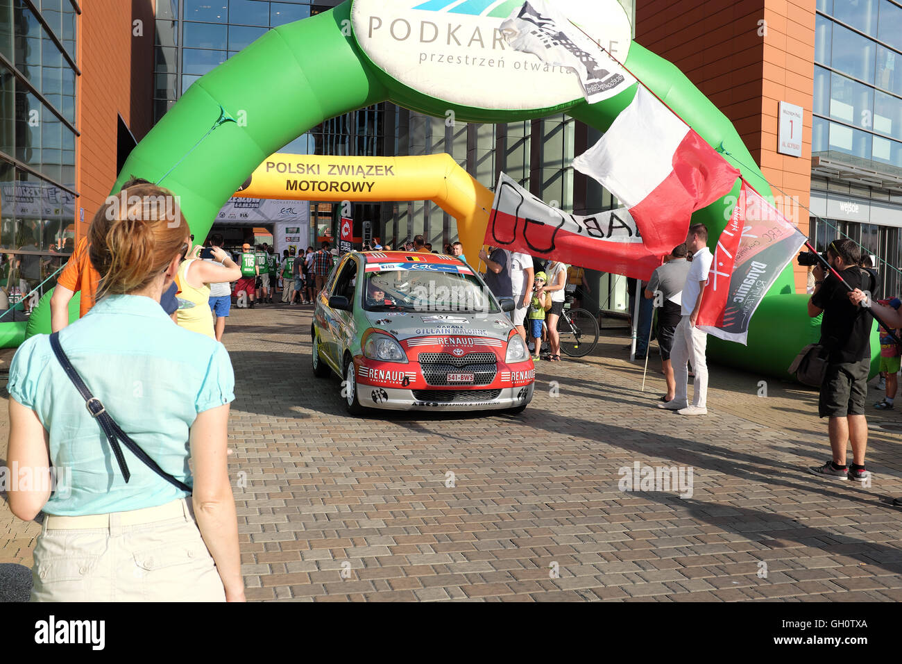 Rzeszow, Poland 4th August, 2016. FIA European Rally Championship event ...
