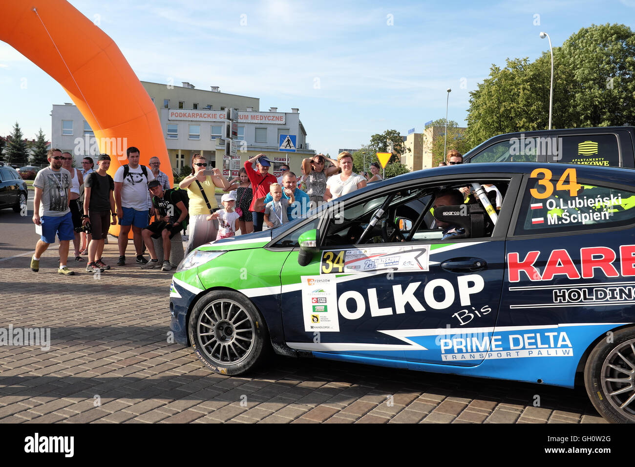 Rzeszow, Poland 4th August, 2016. FIA European Rally Championship event ...