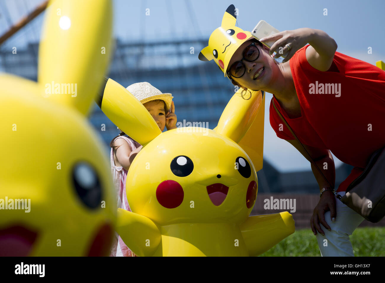 Yokohama, Kanagawa, Japan. 7th Aug, 2016. Pikachu at Yokohama ...