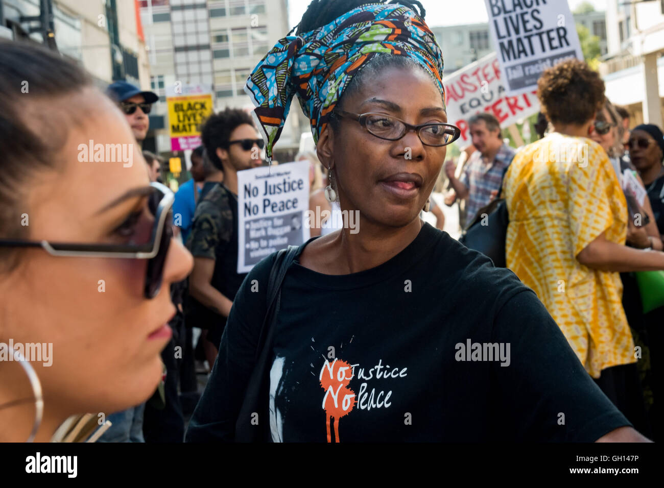 London, UK. 6th August 2016. Marcia Rigg, whose brother Sean was killed ...