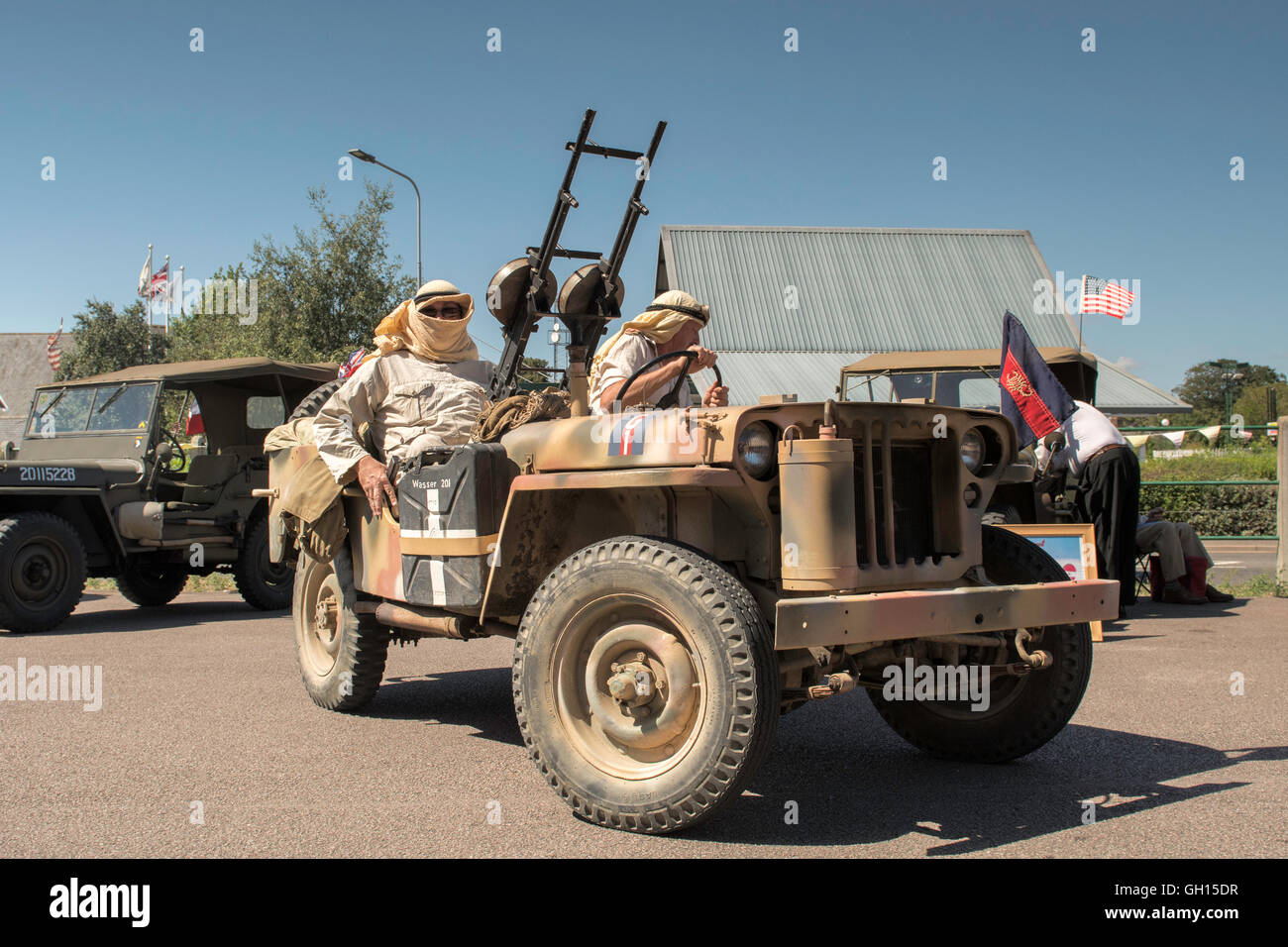 Dereham, Norfolk, UK. 07th Aug, 2016. Military Vehicles, 1940's stalls ...