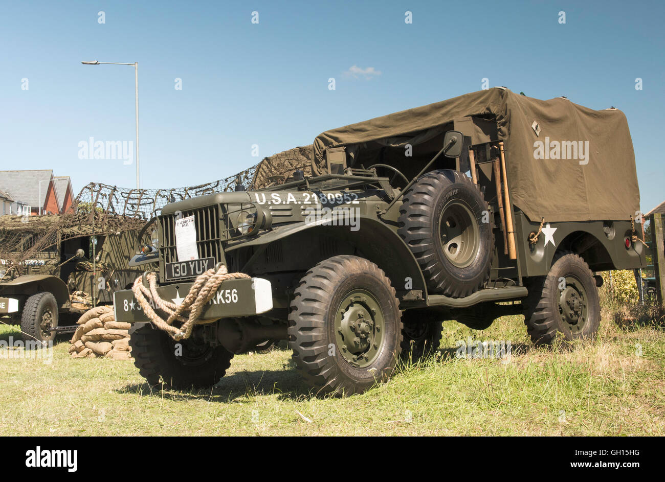 Dereham, Norfolk, UK. 07th Aug, 2016. Military Vehicles, 1940's stalls ...